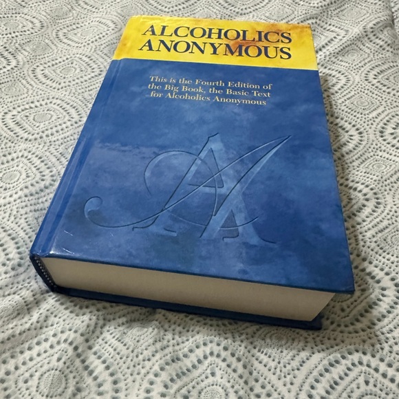 Office | Alcoholics Anonymous Blue And Yellow Hardcover Book | Poshmark